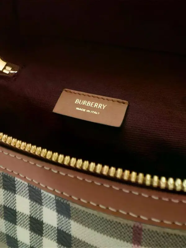 Burberry Mini Check Vanity Case Bag