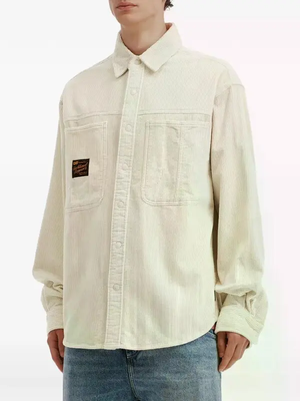 FINGERCROXX Corduroy Logo-patch Shirt