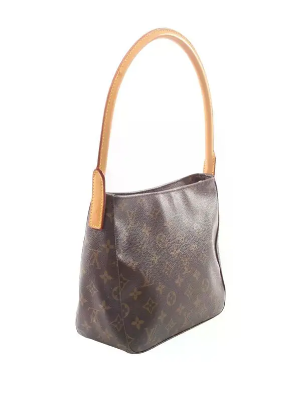 LOUIS VUITTON 2002 Monogram Looping Mm Shoulder Bag - Brown