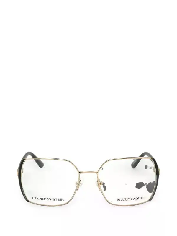MARCIANO Geometric Frame Eyeglasses - Gold