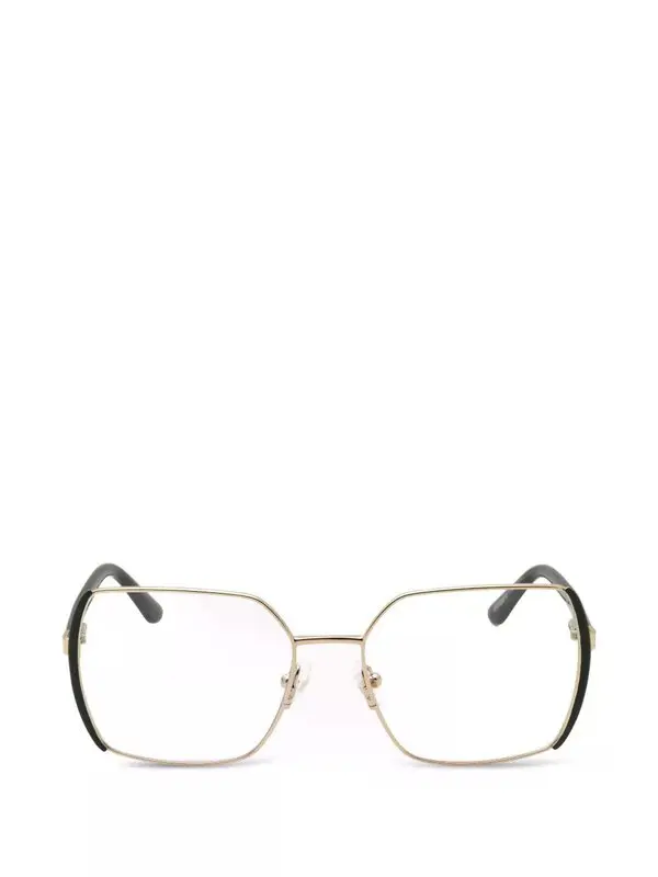 MARCIANO Geometric Frame Eyeglasses - Gold