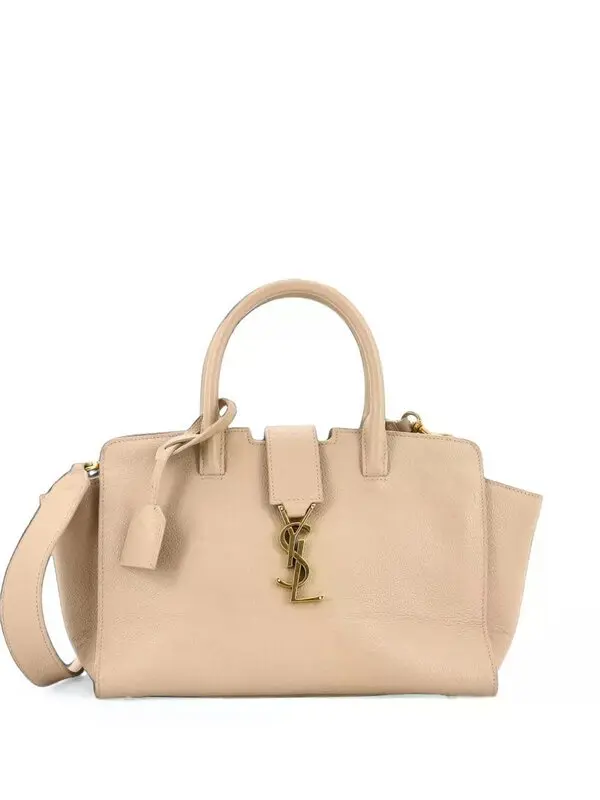 Saint Laurent Monogram Cabas Downtown Leather Baby Satchel