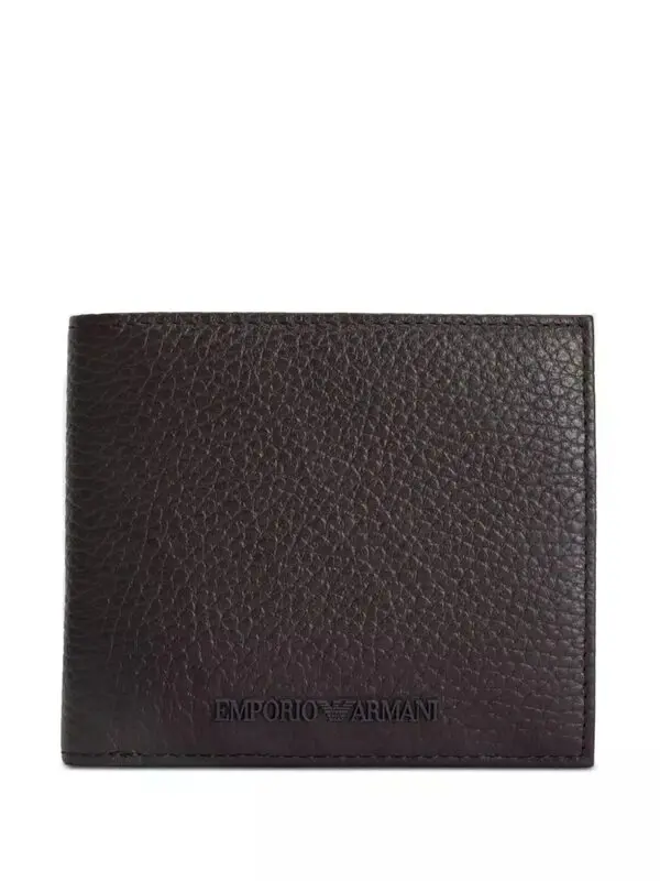 Emporio Armani Grainy Leather Wallet - Brown