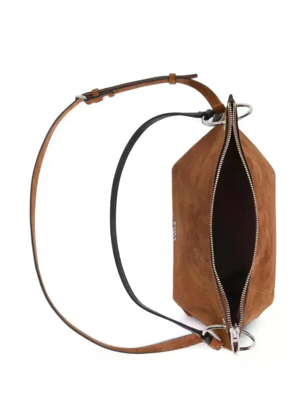 Bimba Y Lola Medium Tobacco-suede Trapecio Bag