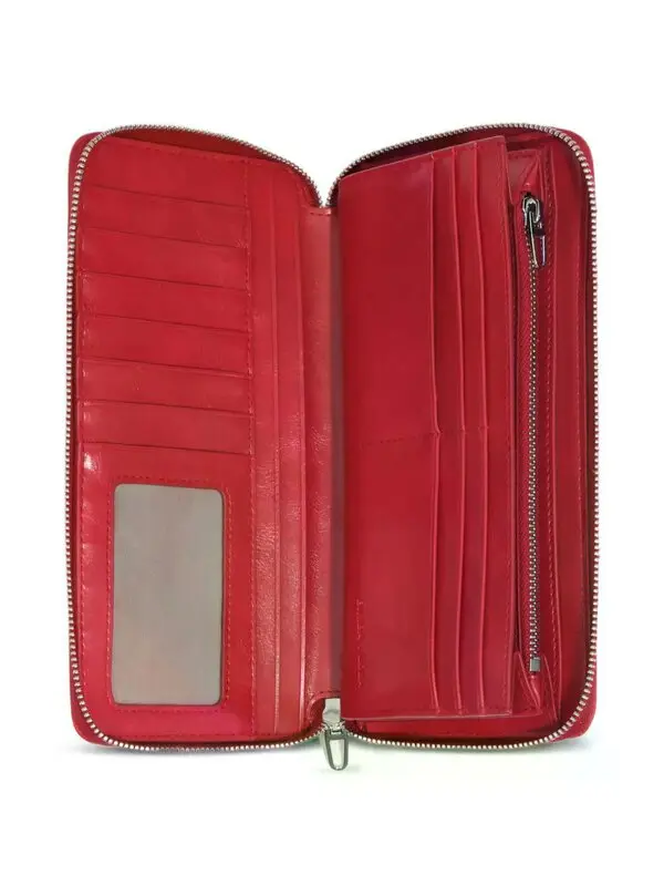 Bimba Y Lola Large Leather Billfold - Red