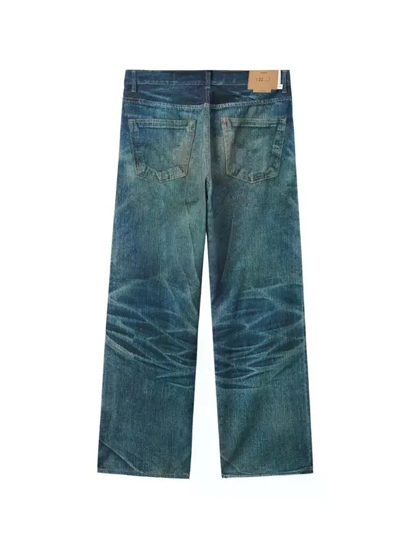 Izzue Faded Straight-leg Jeans
