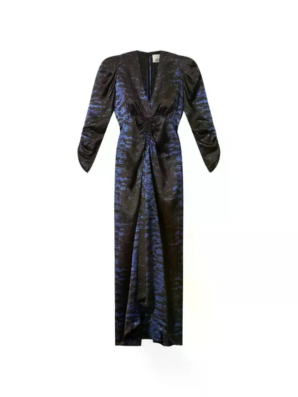 Isabel Marant Étoile Long Python-print Satin Dress