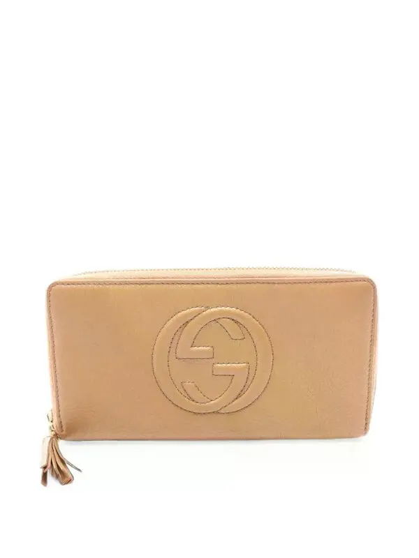 Gucci 2010s Soho Interlocking G Long Wallet - Neutrals