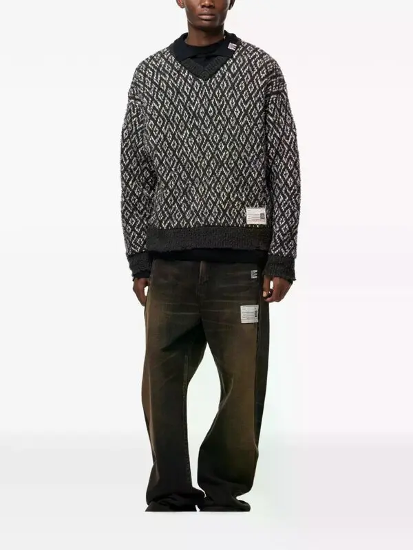 Mihara Yasuhiro Layered Knit Sweater