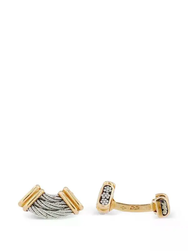 FRED 1970s Force 10 Steel Cufflinks - Gold