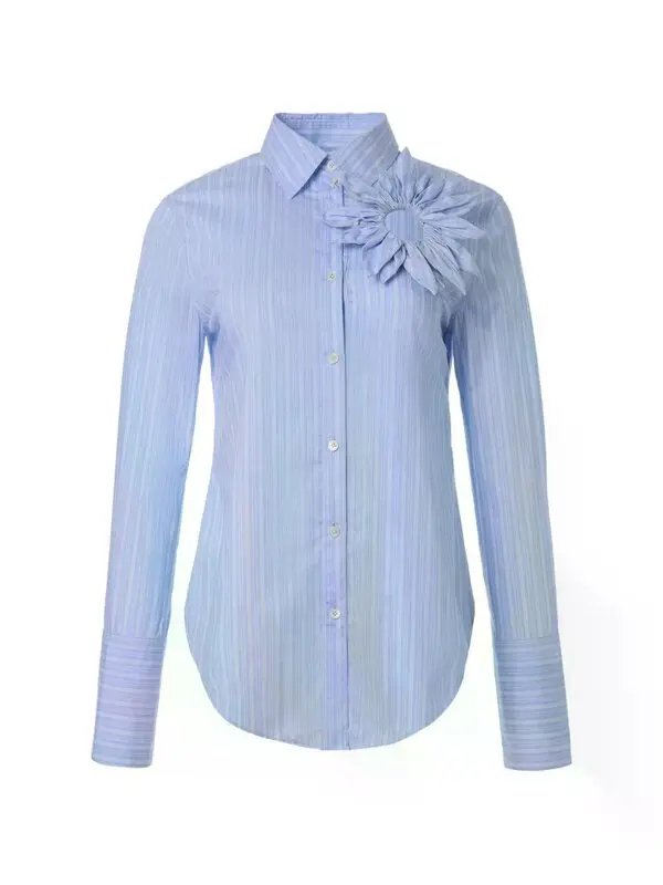 Monse Sunflower-detail Striped Blouse - Blue