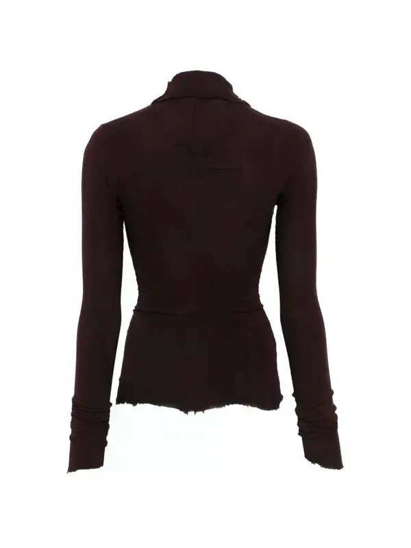 MARC LE BIHAN Raw-edge High-neck Top