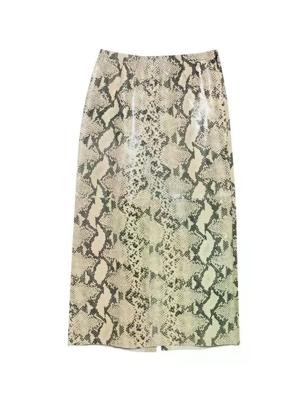 ALYSI Python-effect Elasticated Skirt