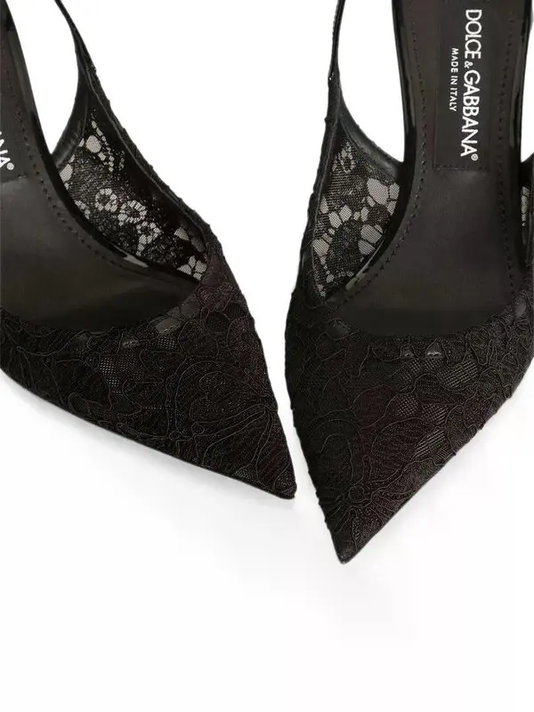 Dolce & Gabbana Lace Slingback Pumps
