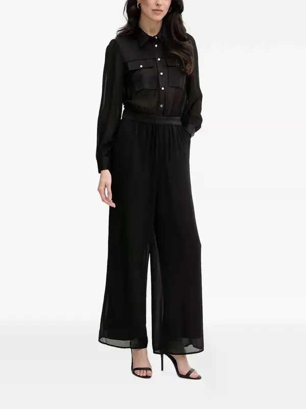 MORGAN Long-sleeve Jumpsuit - Black