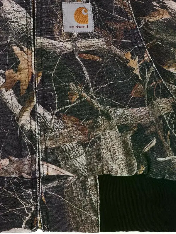 Carhartt Work In Progress Og Active Camouflage-print Hooded Jacket - Black