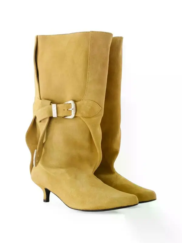Toga Buckled Suede Boots