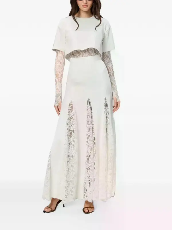 HAMZA Osaka Lace-panelled Top
