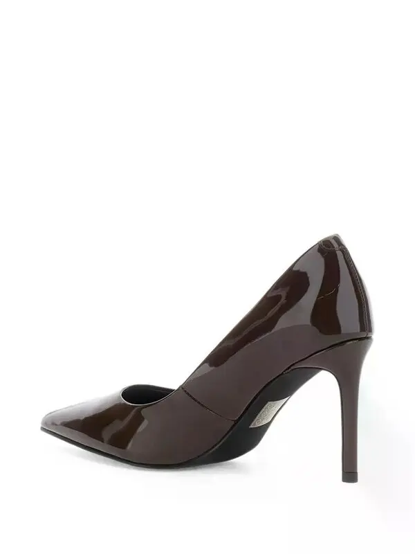 Jeffrey Campbell Nikia 3 Patent-finish Pointed-toe Pumps