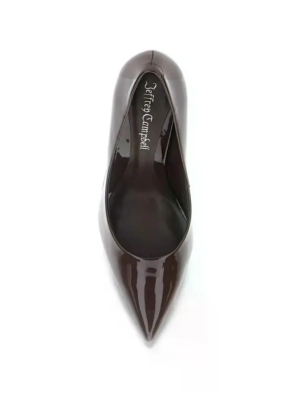Jeffrey Campbell Nikia 3 Patent-finish Pointed-toe Pumps