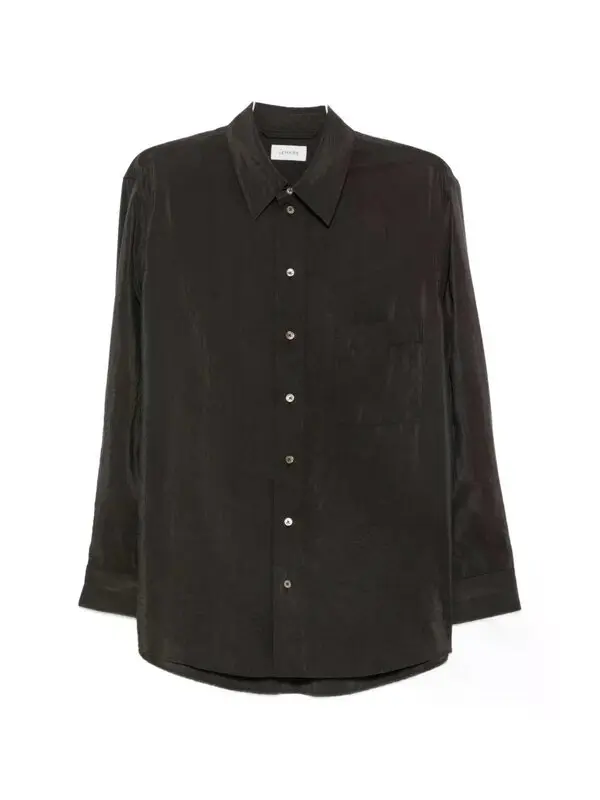 LEMAIRE Button-down Long-sleeve Shirt - Brown