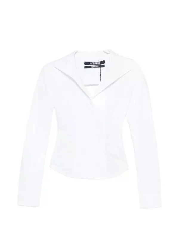 Jacquemus The Tulip Cut-out Back Shirt - White