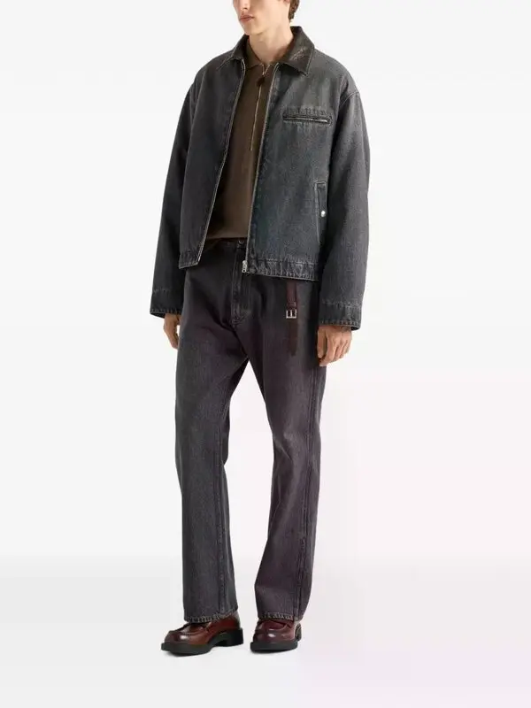 Prada Black Denim Blouson Jacket