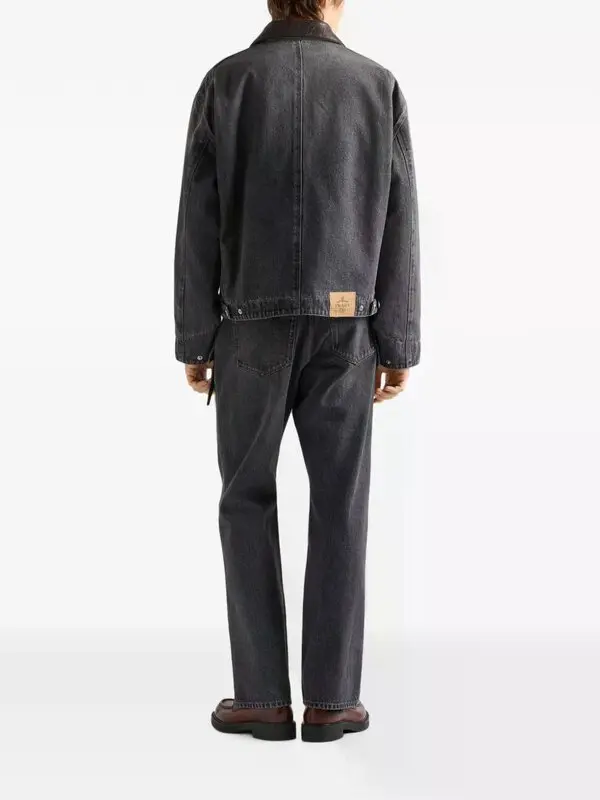 Prada Black Denim Blouson Jacket