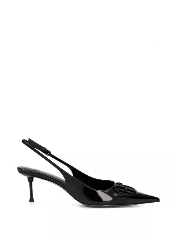 Elisabetta Franchi Patent-leather Slingback Shoes
