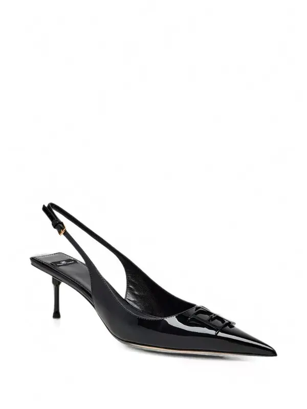 Elisabetta Franchi Patent-leather Slingback Shoes