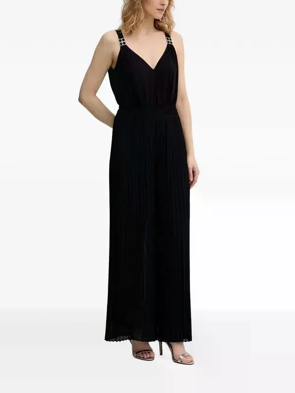 MORGAN V-neck Pleated Jumpsuit