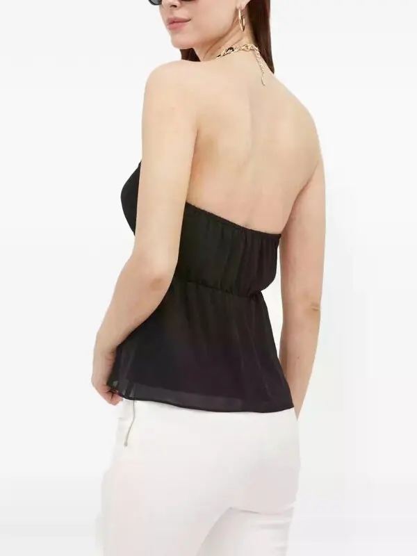 MORGAN Chain-link Halterneck Top