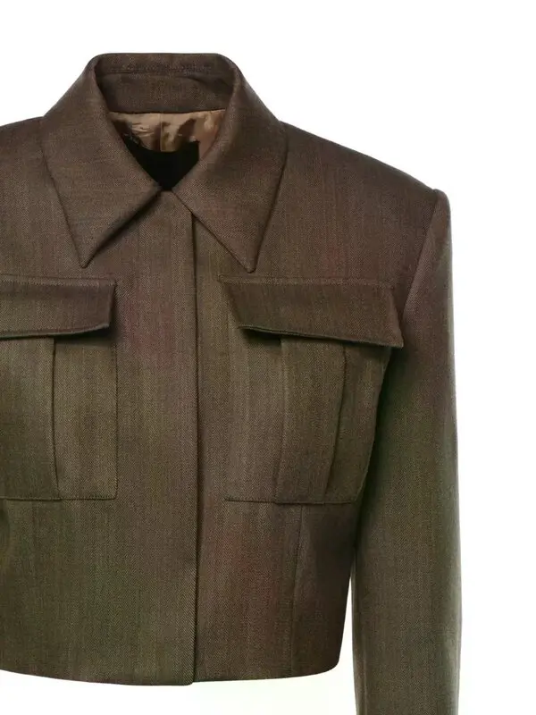 DONDUP Cropped Jacket With Patch Pockets