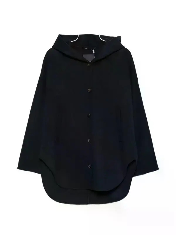 Max Mara Hooded Button-up Coat