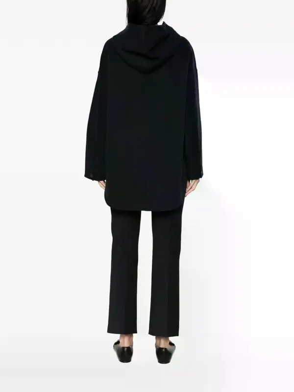 Max Mara Hooded Button-up Coat