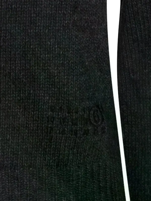 MAISON MARGIELA Logo-embroidered Crew Neck Sweater