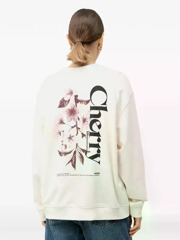 Hugo Cherry-blossom-print Sweatshirt