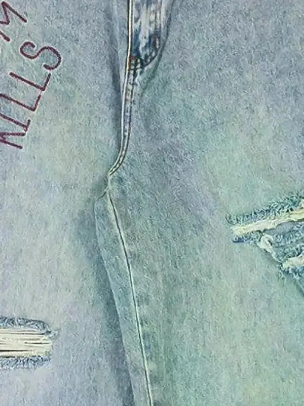 BOREDOM KILLS Scribble Distressed Jeans