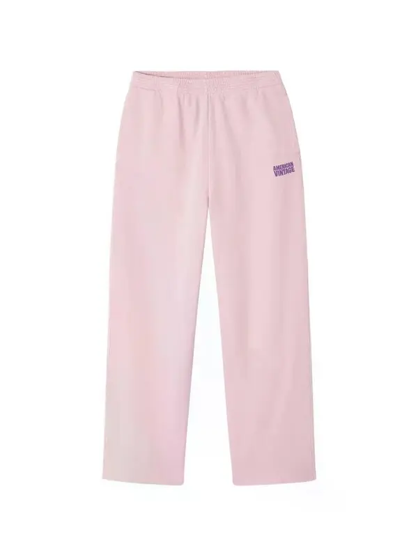 American Vintage Plizzy Logo-patch Track Pants