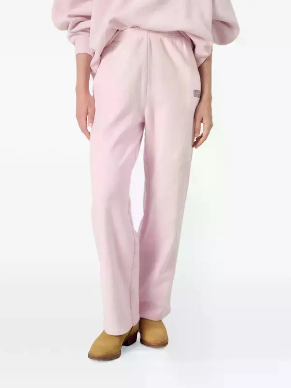 American Vintage Plizzy Logo-patch Track Pants