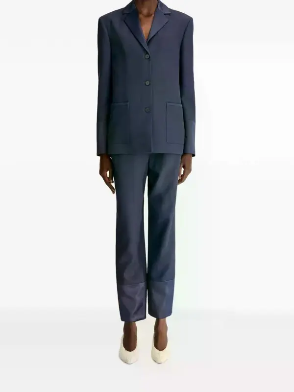 Loulou De Saison Rae Button-fastening Patch-pocket Blazer