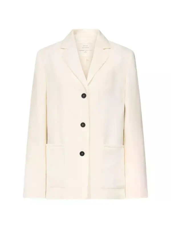 Loulou De Saison Rae Notch-lapel Patch-pocket Blazer - Neutrals