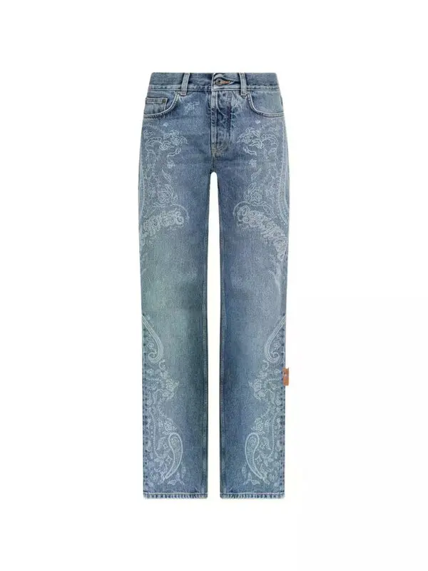 Off-White Paisley-print Jeans