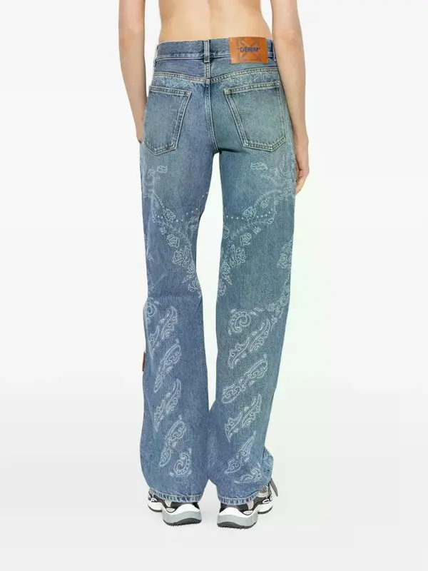 Off-White Paisley-print Jeans