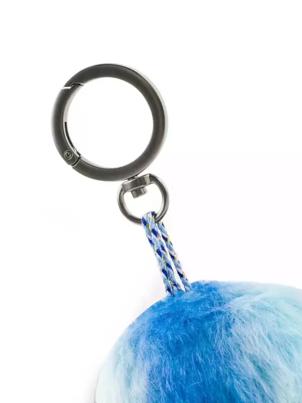 EVISU Daruma Faux-fur Keyring