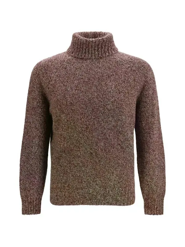 Brunello Cucinelli Ribbed-knit Turtleneck Wool Sweater - Red