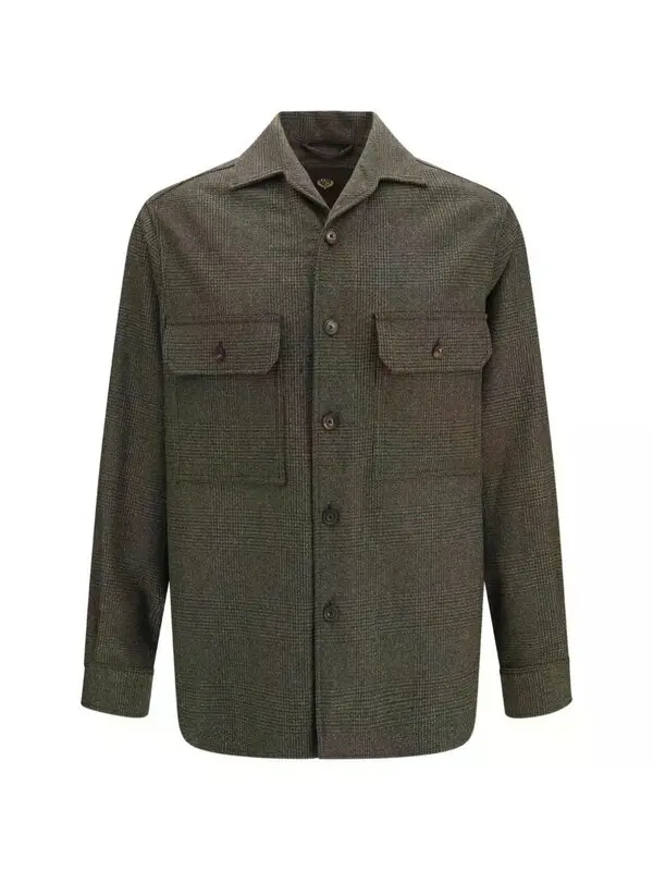 Loro Piana Ambrose Prince Of Wales Check Shirt - Brown