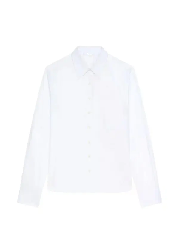 Givenchy Logo Embroidered Poplin Shirt - White