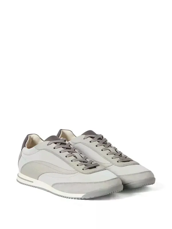Brunello Cucinelli Panelled Leather Sneakers