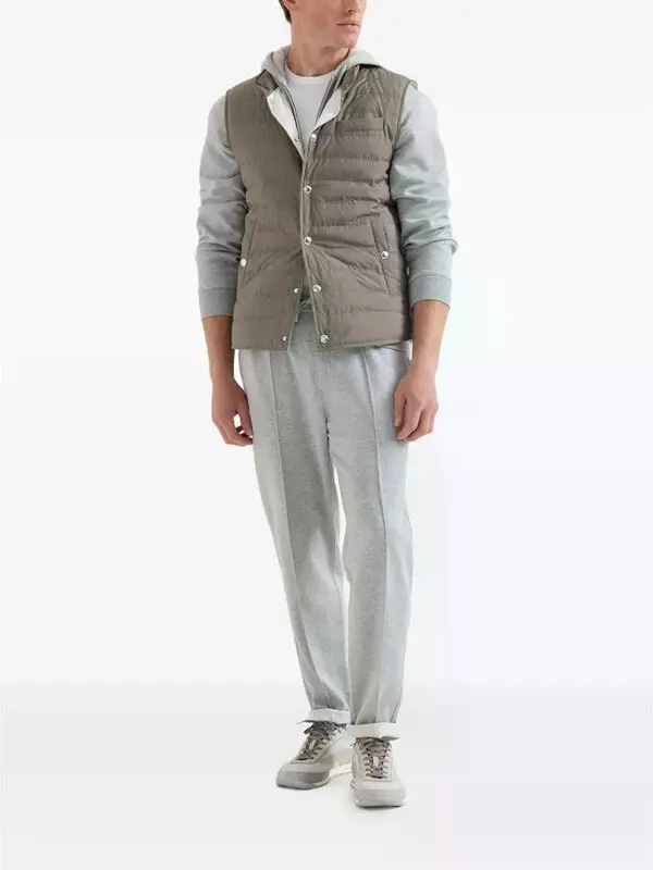 Brunello Cucinelli Panelled Leather Sneakers